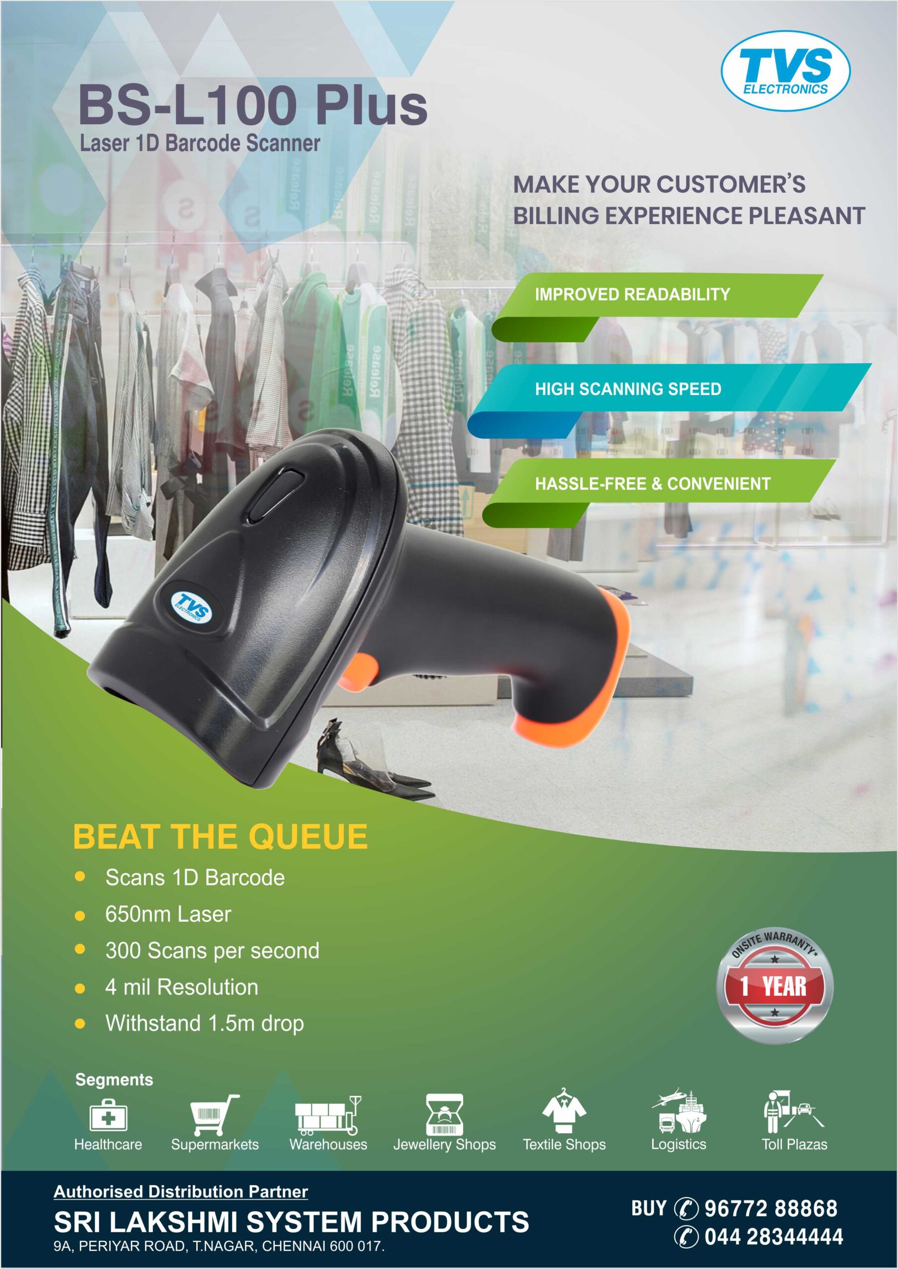TVS BS L100 PLUS Sri Lakshmi System Products TVS BS L100 PLUS Sri Lakshmi System Products
